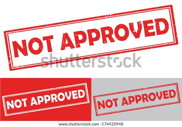 Nor Approved Rubber Stamp Grunge Design Stock Vector (Royalty Free ...