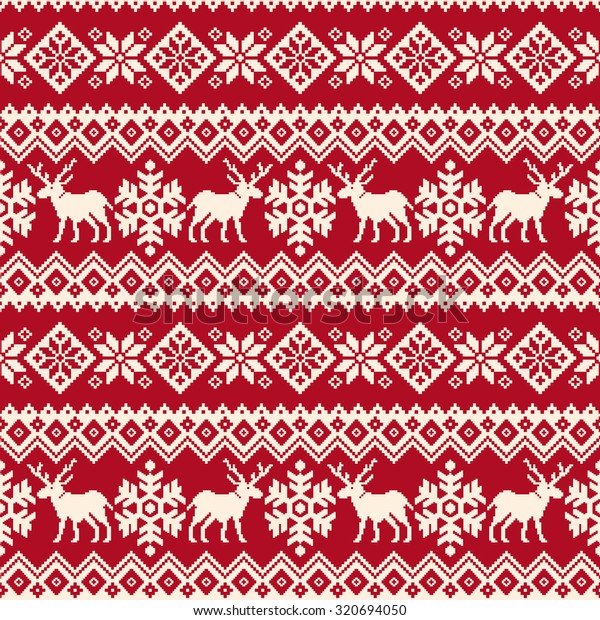 Nordic Traditional Pattern Stock Vector (Royalty Free) 320694050