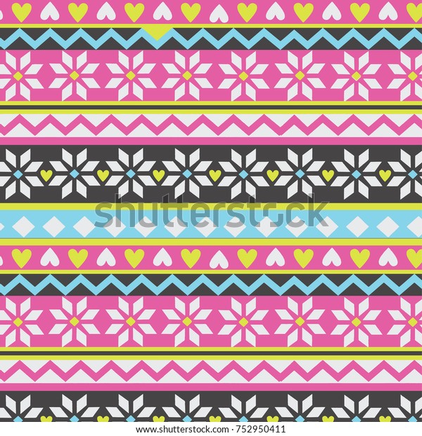 Nordic Traditional Pattern Wallpaper Textile Web Stock Vector (Royalty ...