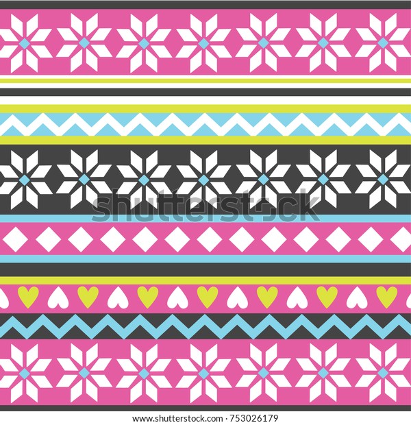 Nordic Traditional Pattern Wallpaper Textile Web Stock Vector (Royalty ...