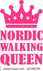 Nordic Walking Queen: vector de stock (libre de regalías) 321985799 ...