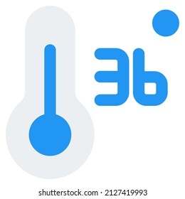 Normal Human Body Temperature 36 Degree Stock Vector (Royalty Free ...
