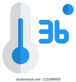 Normal Human Body Temperature 36 Degree Stock Vector (Royalty Free ...