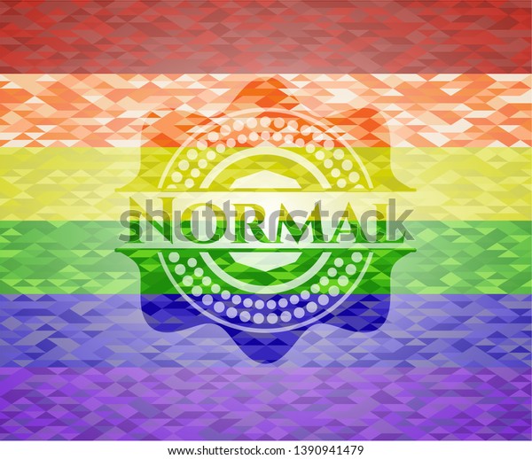 Normal Lgbt Colors Emblem Vector Illustration Stock Vector (Royalty ...