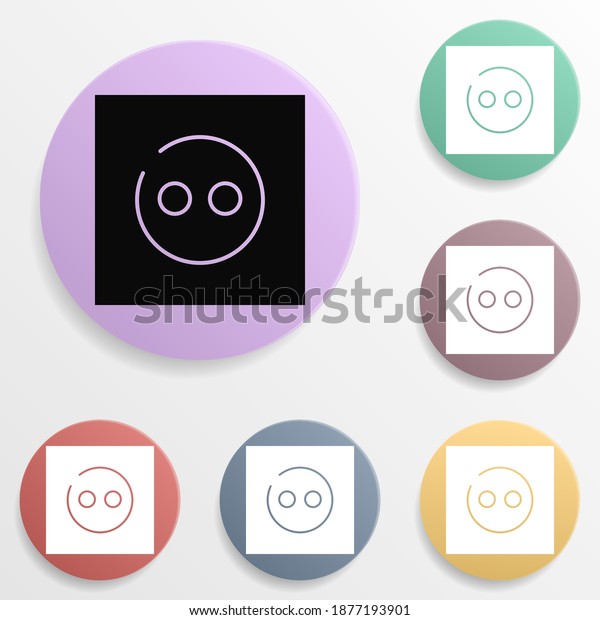Normal Temperature Indicator Badge Color Set Stock Vector (Royalty Free ...
