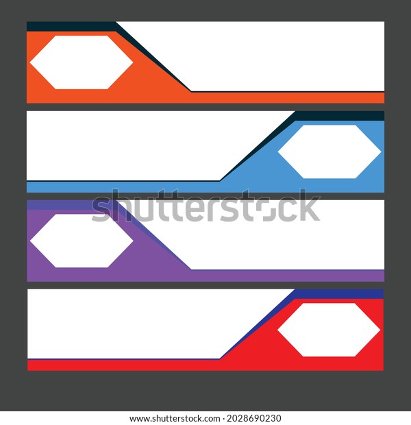 Normal Vector Web Template Banner Background Stock Vector (Royalty Free ...