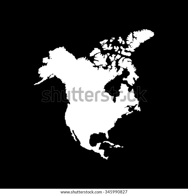 North America Map Vector Icon Isolated Stock Vector (Royalty Free ...