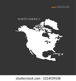 North America Mapvector Illustration Stock Vector (Royalty Free ...