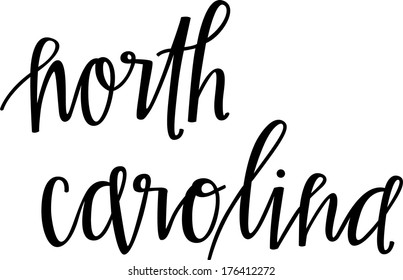 817 North carolina lettering 图片、库存照片和矢量图 | Shutterstock