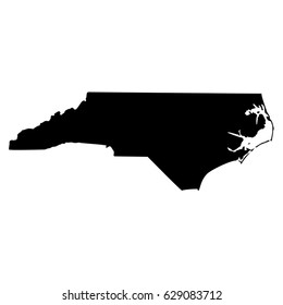 North Carolina Map Vector Illustration Stock Vector (Royalty Free ...