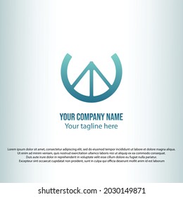 North Direction Logo Blue White Gradient Stock Vector (Royalty Free ...