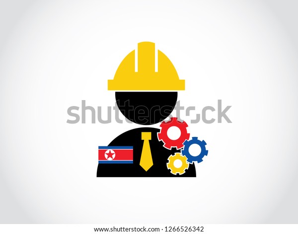 North Korea Engineer Nationality Stock Vector (Royalty Free) 1266526342 ...