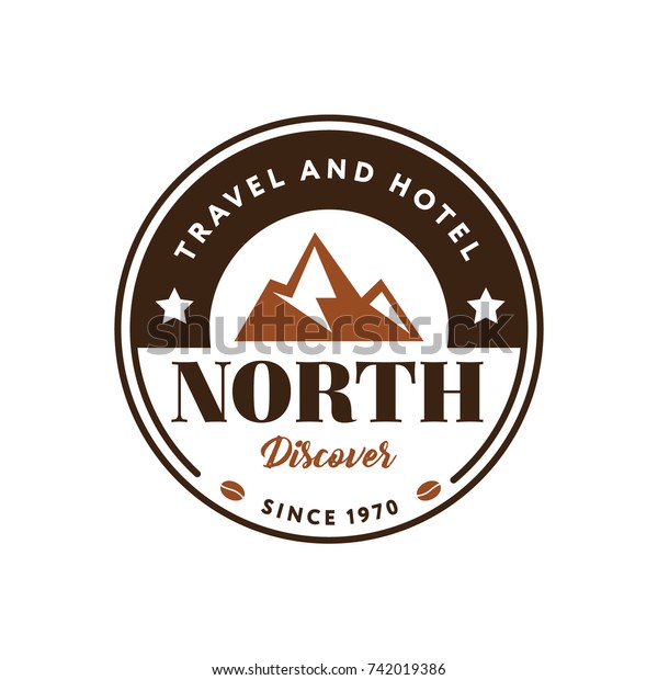 North Logo Vintage Symbol Flat Isolated Stock Vector (Royalty Free ...