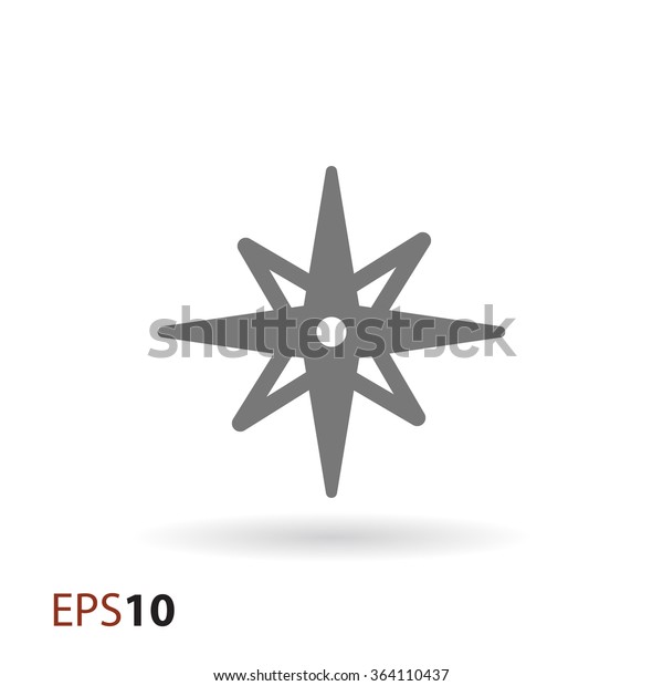 North Star Icon Web Mobile Stock Vector (Royalty Free) 364110437 ...