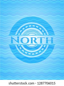 North Water Representation Badge Background Stock Vector (Royalty Free ...
