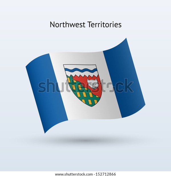 Northwest Territories Flag Waving Form On Stock Vector (Royalty Free ...