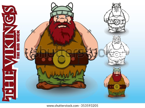 Norwegian Viking Cartoon Stock Vector (Royalty Free) 353593205 ...