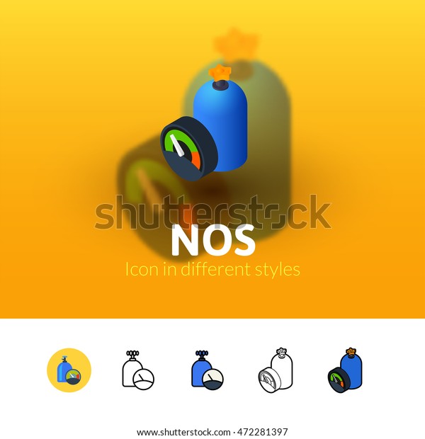 Nos Color Icon Vector Symbol Flat Stock Vector (Royalty Free) 472281397 ...