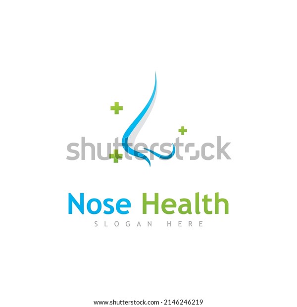 Nose Health Logo Vector Nose Icon Stock Vector (Royalty Free ...