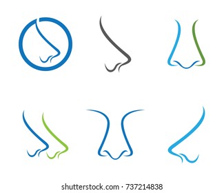 Nose Logo Template Vector Icon Illustration Stock Vector (Royalty Free ...