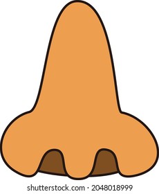 Nose Simple Icon Vector Illustration Stock Vector (Royalty Free ...