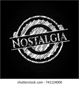 Nostalgia Written On Chalkboard Stock Vector (Royalty Free) 741124000