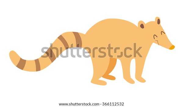 Nosuh Flat Cartoon Vector Illustration Isolate: เวกเตอร์สต็อก (ปลอดค่า ...