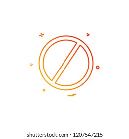 Not Allowed Icon Vector Desgin Stock Vector (Royalty Free) 1207547215