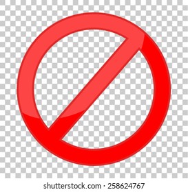No Sign Isolated Red No Symbol Stock Vector (Royalty Free) 1491981266 ...