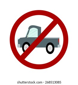 Not Allowed Sign Do Not Car Stock Vector (Royalty Free) 268513085 ...