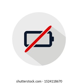 Vektor Stok Not Charging Battery Icon Vector Replacing (Tanpa Royalti ...