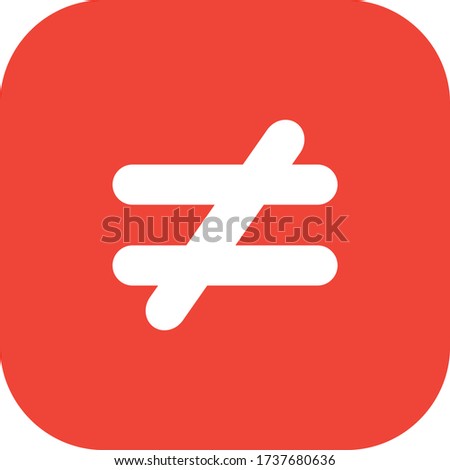 Not Equal Sign | Free download on ClipArtMag