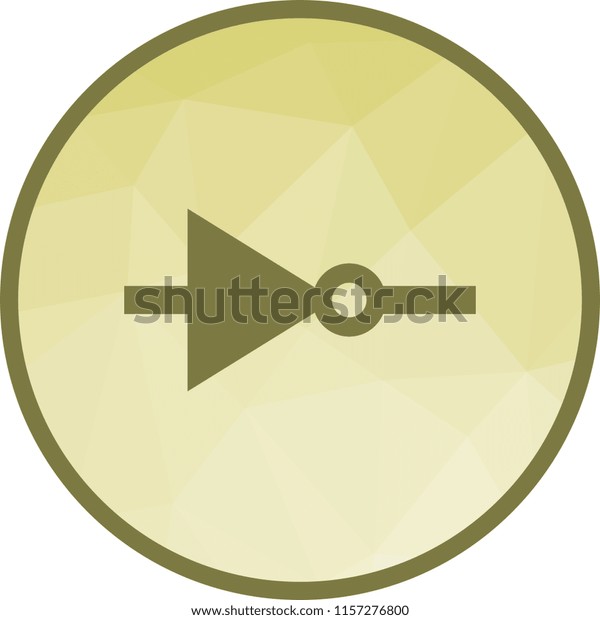 Not Gate Icon Stock Vector (Royalty Free) 1157276800 | Shutterstock