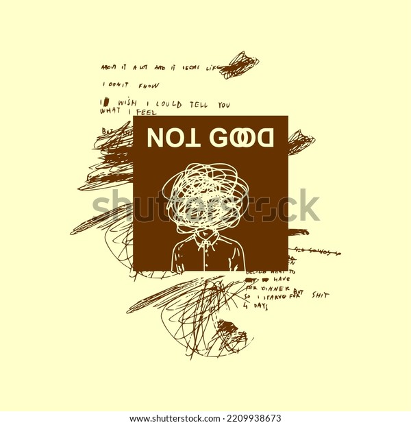 Not Good Slogan Simple Vintage Fashion Stock Vector (Royalty Free ...