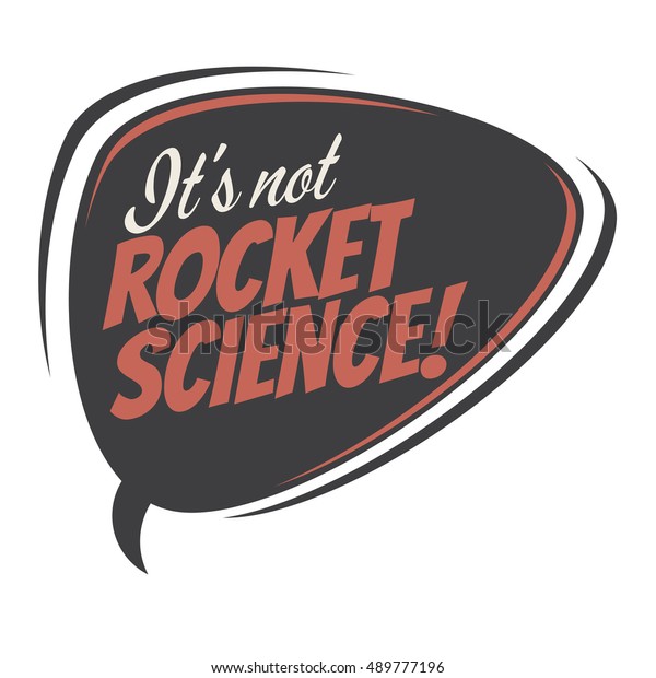 Not Rocket Science Retro Cartoon Balloon Stock Vector (Royalty Free ...