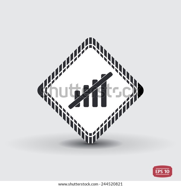 Not Signal Strength Indicators Flat Design Stock Vector (Royalty Free ...