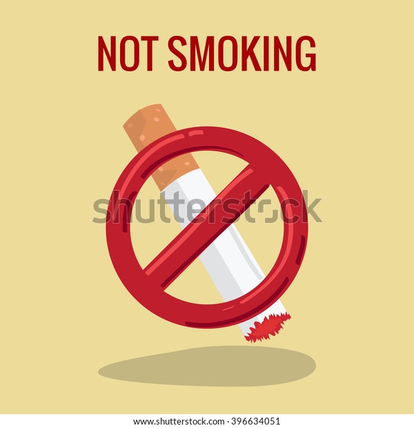 Not Smoking Poster Design Stock Vector (Royalty Free) 396634051 ...