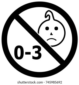 Similar Images, Stock Photos & Vectors of Not Suitable Children Under 3 ...