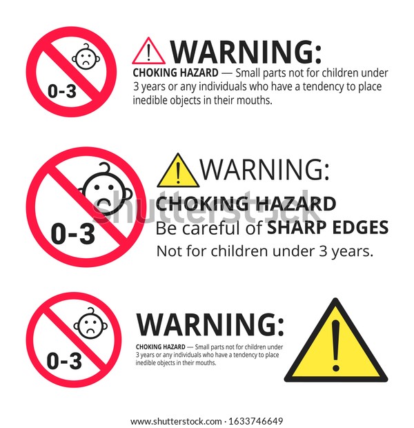 Not Suitable Children Under 3 Years Stock Vector (Royalty Free ...
