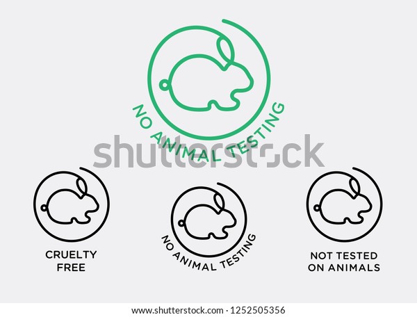 NOT TESTED ON ANIMALS, NO ANIMAL TESTING LOGO, CRUELTY FREE, NO MEAT ...