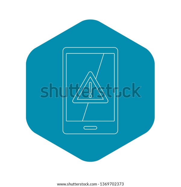 Not Working Phone Icon Outline Illustration Stock Vector (Royalty Free ...