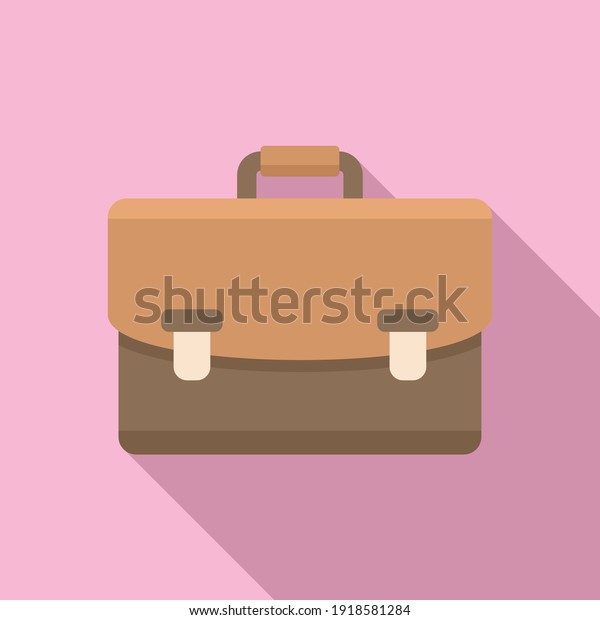 Notary Briefcase Icon Flat Illustration Notary Stock Vector (Royalty ...