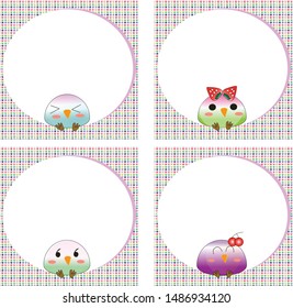 Note Memo Bird Moji Cute Stock Vector (Royalty Free) 1486934120 ...