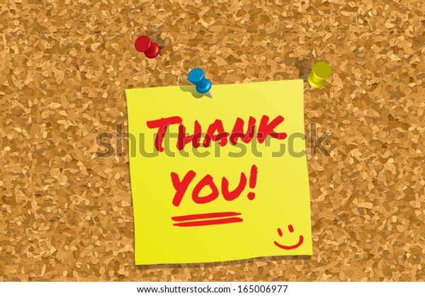 Note Paper Pins On Pinboard Background Stock Vector (Royalty Free ...