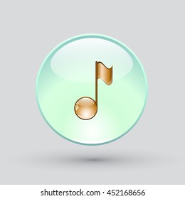 Note Sing Icon Musical Symbol Vector: vector de stock (libre de ...