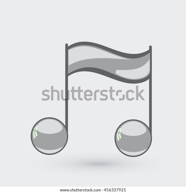 Note Sing Icon Musical Symbol Vector Stock Vector (Royalty Free) 456337921
