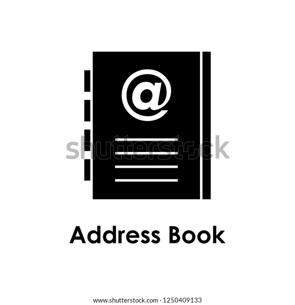 Notebook Email Address Book Icon One Stock Vector (Royalty Free ...