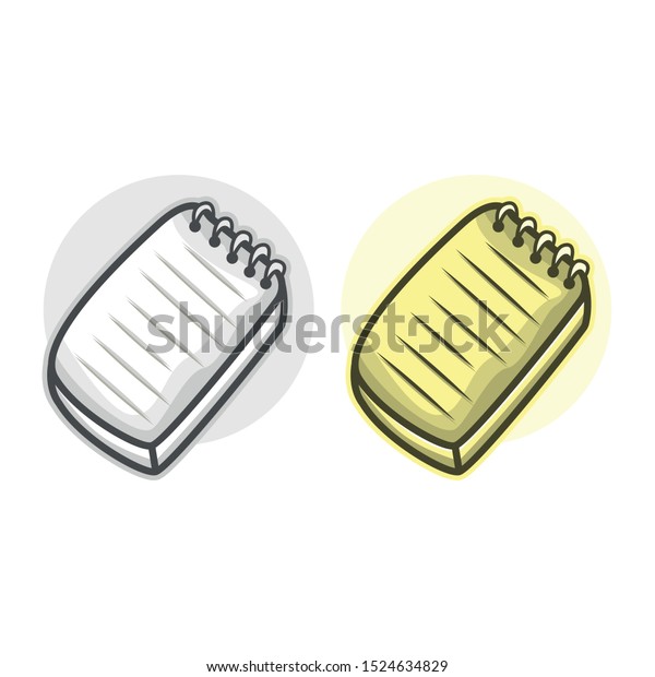 Notebook Icon Illustration Full Color Clean Stock Vector (Royalty Free ...
