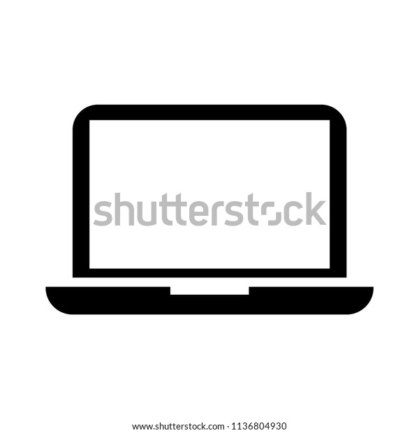 Notebook Laptop Sign Technology Icon Stock Vector (Royalty Free) 1136804930