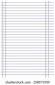 Notebook Paper Background Black Lines Margin: เวกเตอร์สต็อก (ปลอดค่า ...